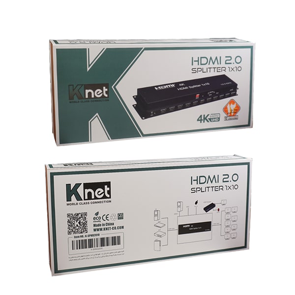 اسپلیتر HDMI 2.0 کی نت 10 پورت - melowatt