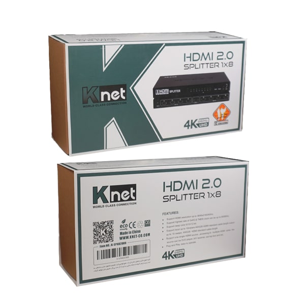 اسپلیتر HDMI 2.0 کی نت 8 پورت - melowatt