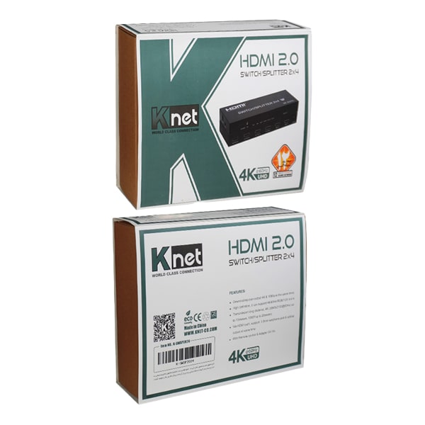 سوئیچ اسپلیتر HDMI کی نت 4x2 - melowatt